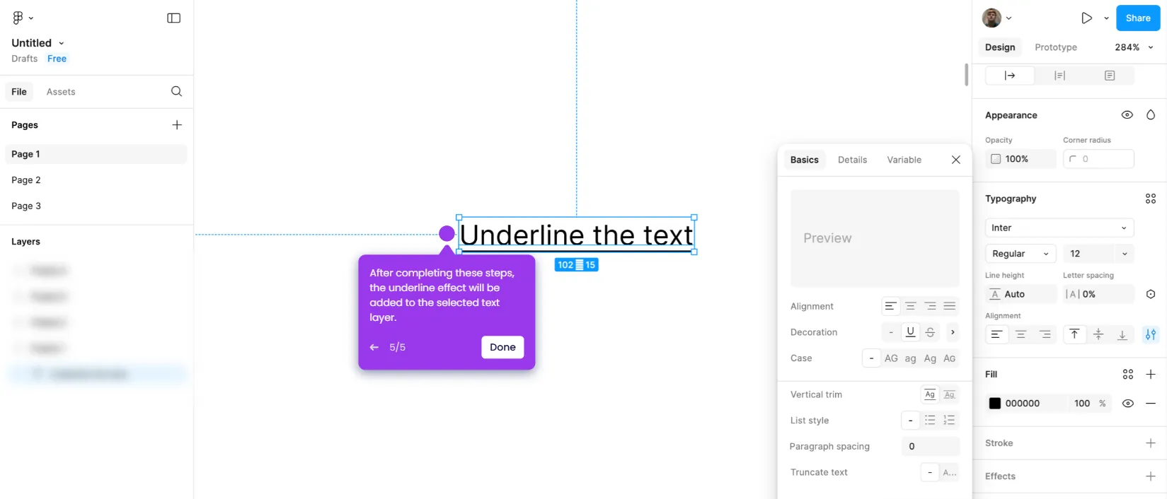 How to Underline the Text in Figma: 1-Min Guide